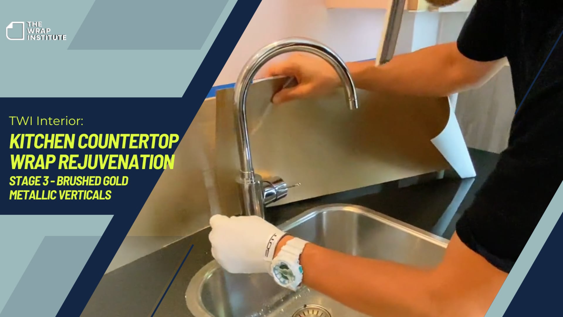 TWI Interior - Kitchen Countertop Wrap Rejuvenation: Stage 3 - Brushed ...