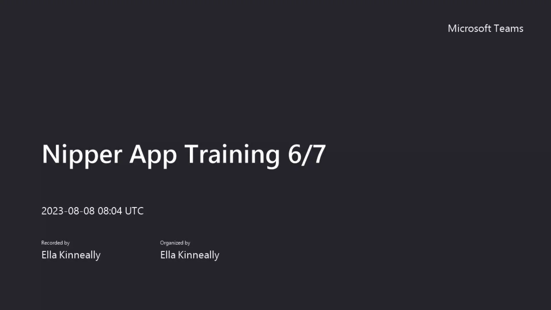 Nipper App Training 6_7 on Vimeo