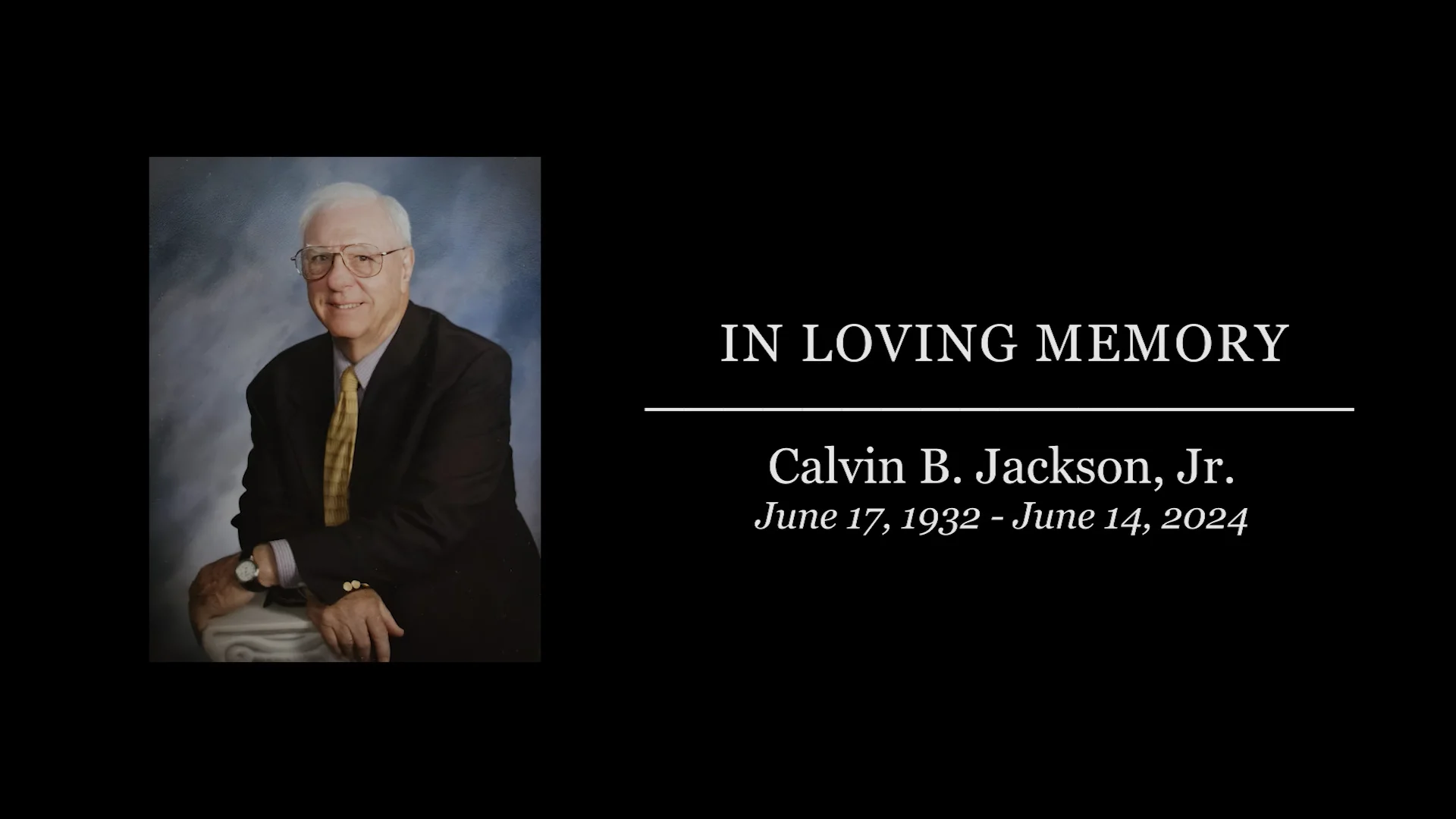 Calvin Jackson, Jr. Memorial Service on Vimeo