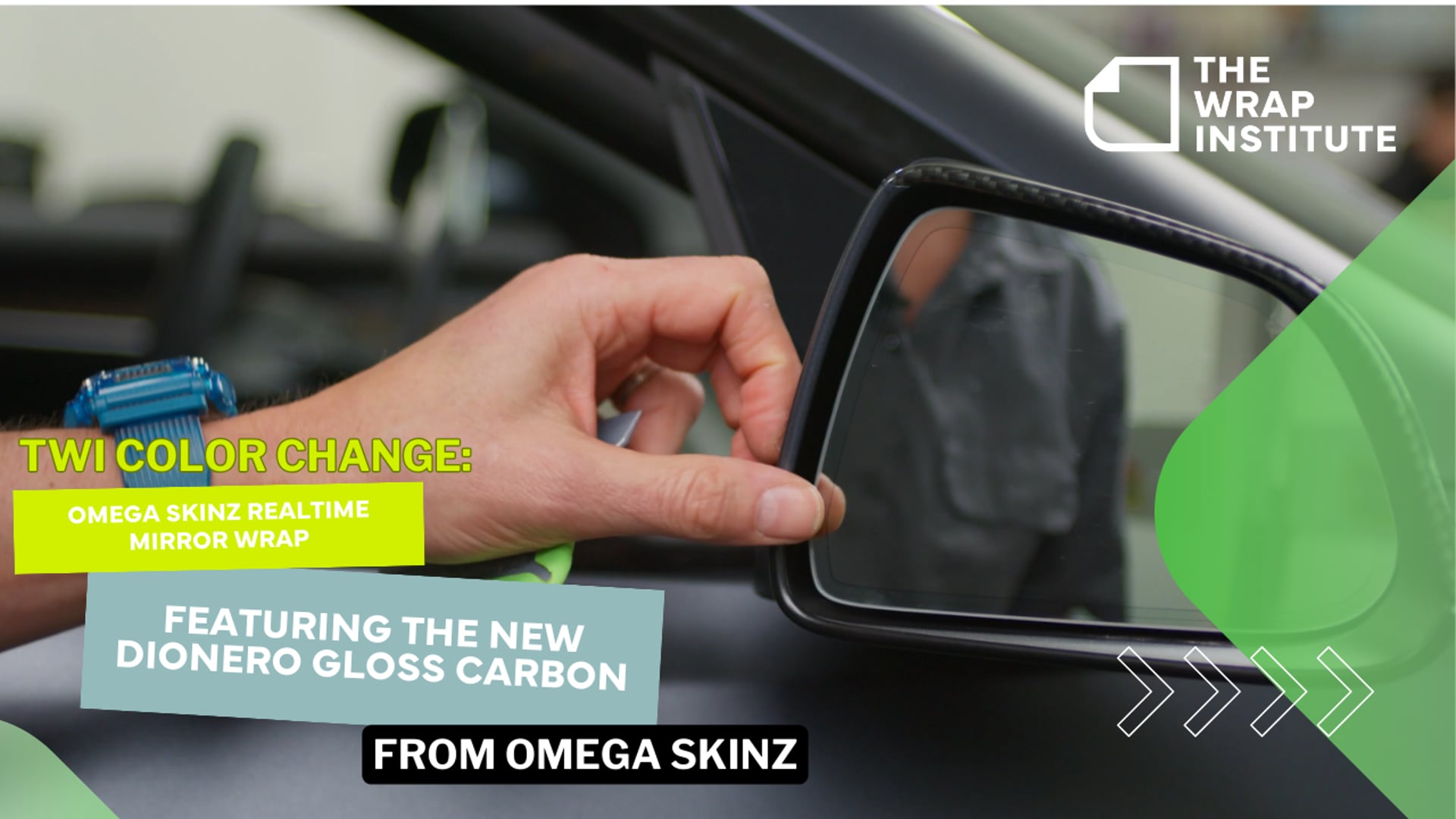 TWI Color Change: Tesla Model 3 Mirror wrap with Dionero Gloss Carbon ...