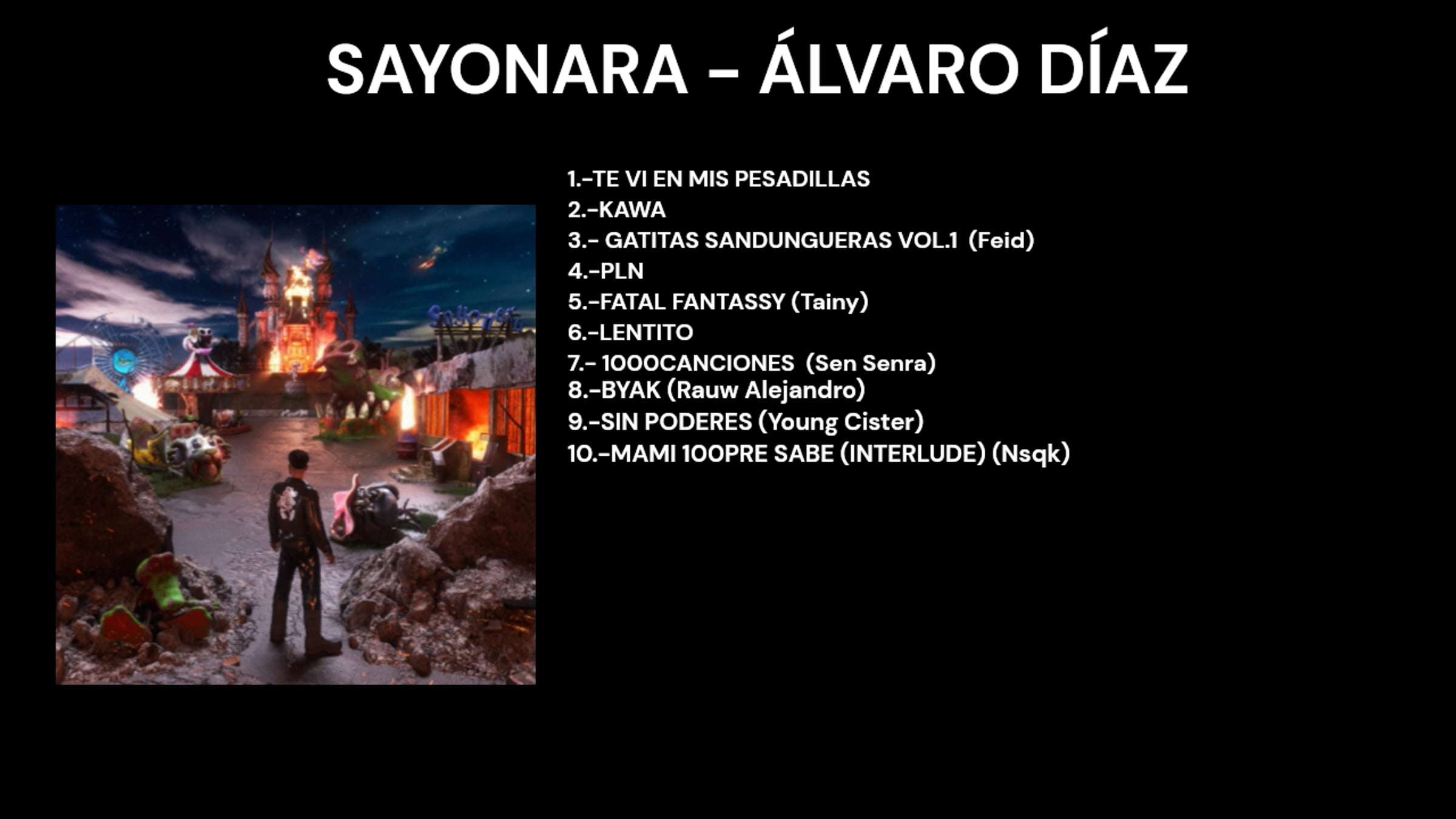 SAYONARA ALBUM COMPLETO ALVARO DIAZ