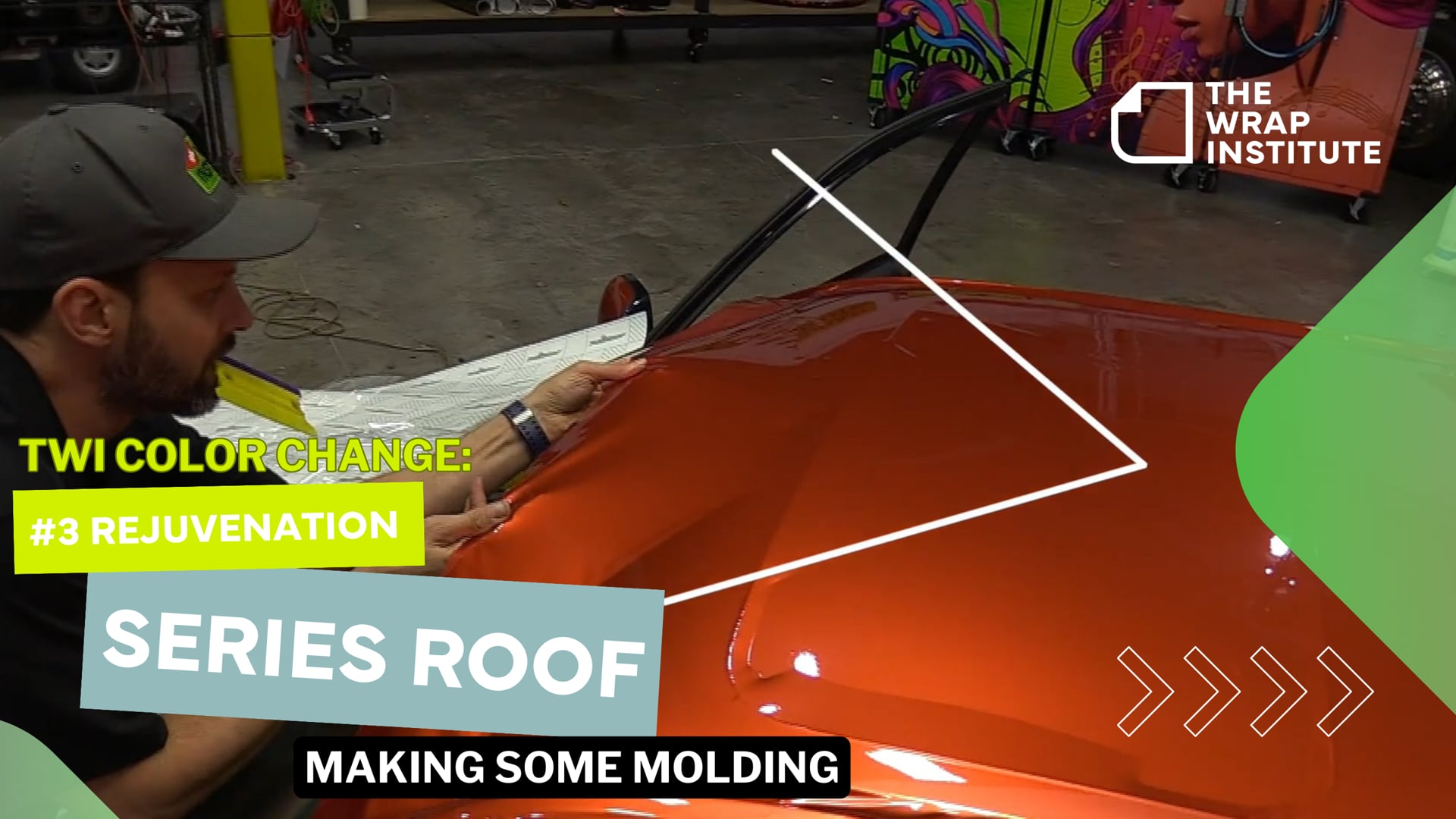 TWI Color Change: #3 Rejuvenation Series: Roof - Making Some Molding — The Wrap Institute