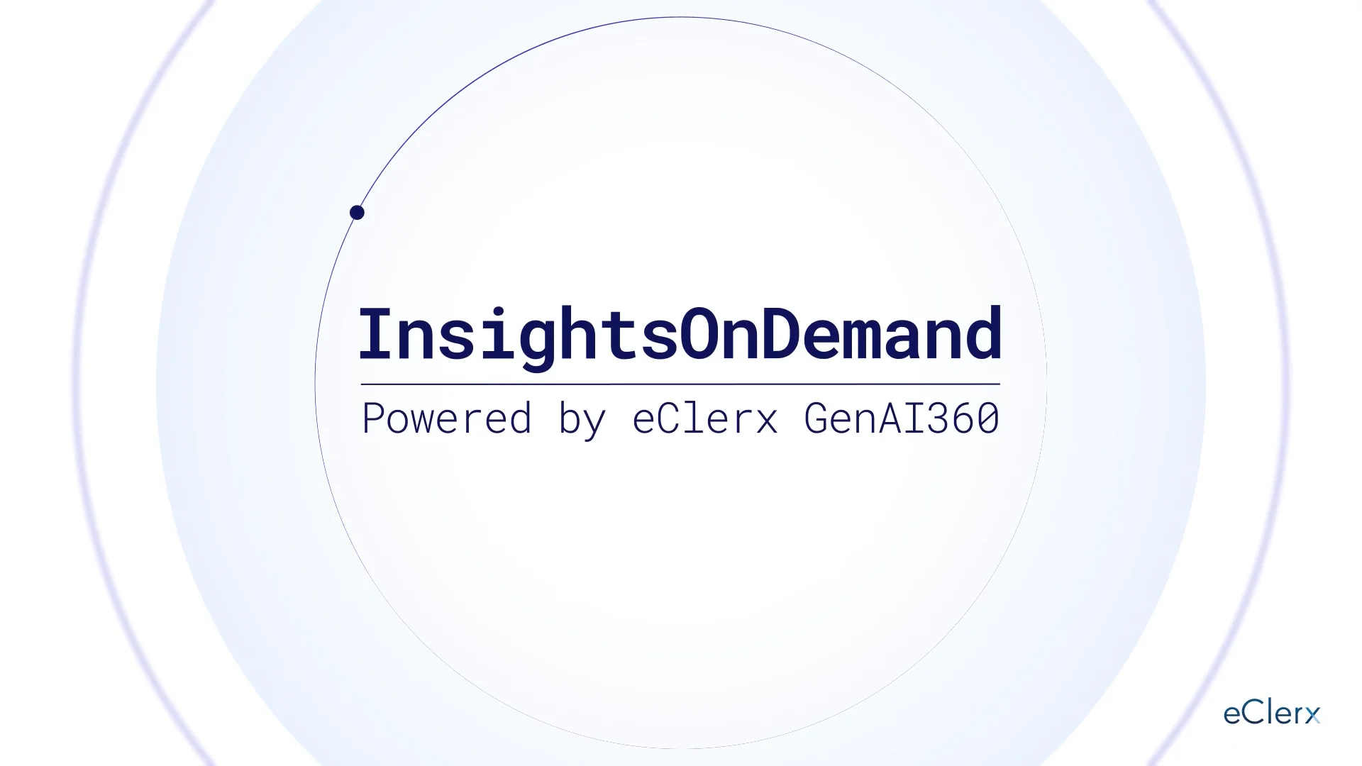 Insights on Demand - Powered by eClerx GenAI360
