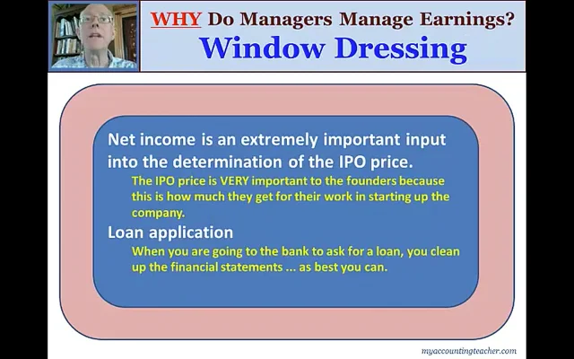 Financial Accounting 05-03 E Window Dressing
