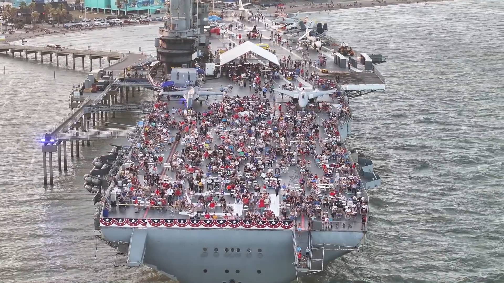 (07-04-24) USS Lexington Corpus Christi July 4 Fireworks on Vimeo
