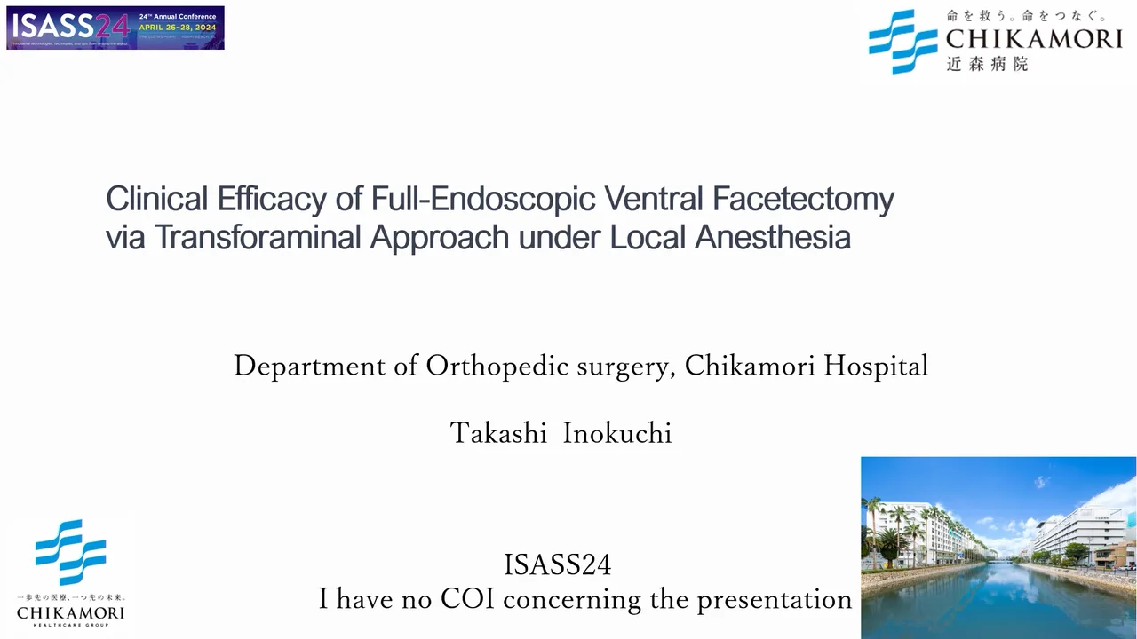 Clinical Efficacy of Full-Endoscopic Ventral Facetectomy via ...