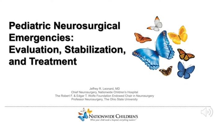 Pediatric Neurosurgical Emergencies - Evaluation, Stabilization, and ...