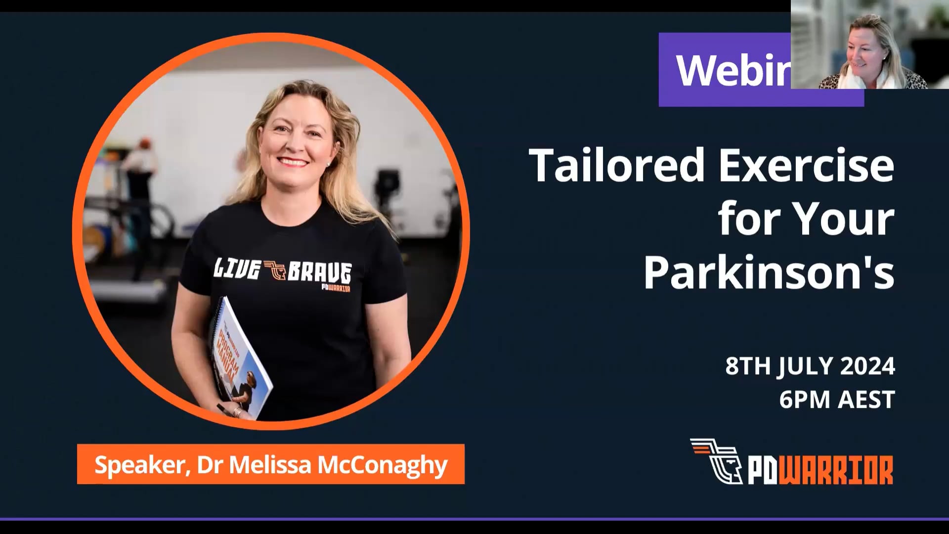 Webinar - Tailored Exercise for Your Parkinson's - Melissa McConaghy