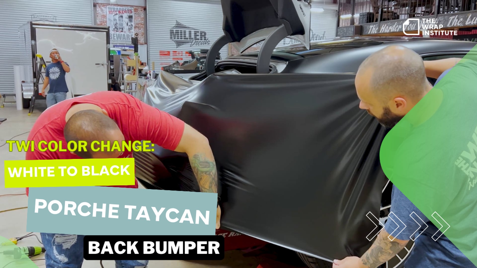 TWI Color Change: White To Black - Porche Taycan Back Fender — The Wrap ...