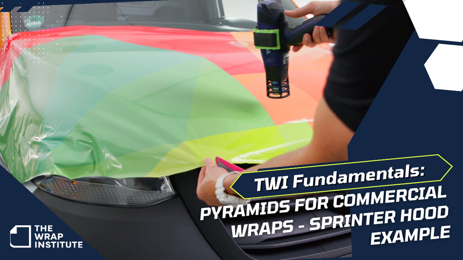 TWI Fundamentals: Pyramids For Commercial Wraps - Sprinter Hood Example — The Wrap Institute