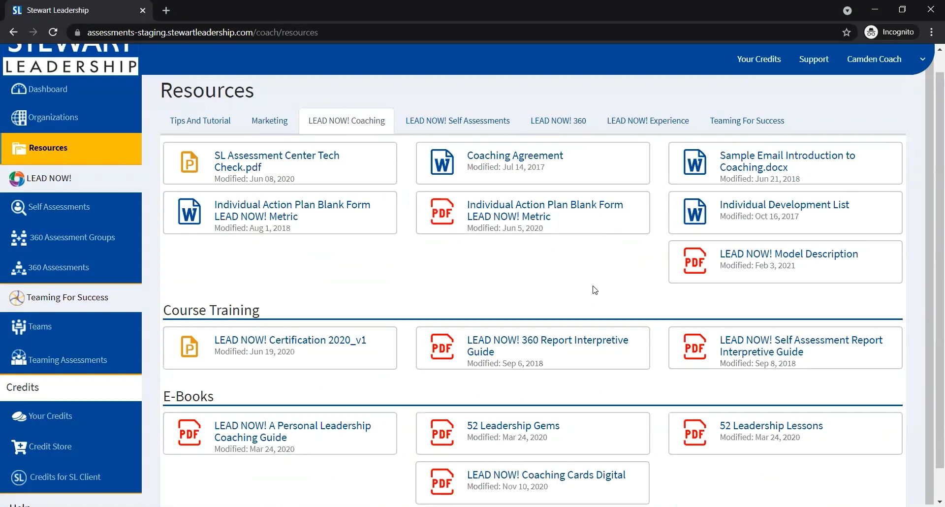 Overview Step 3 - Resources