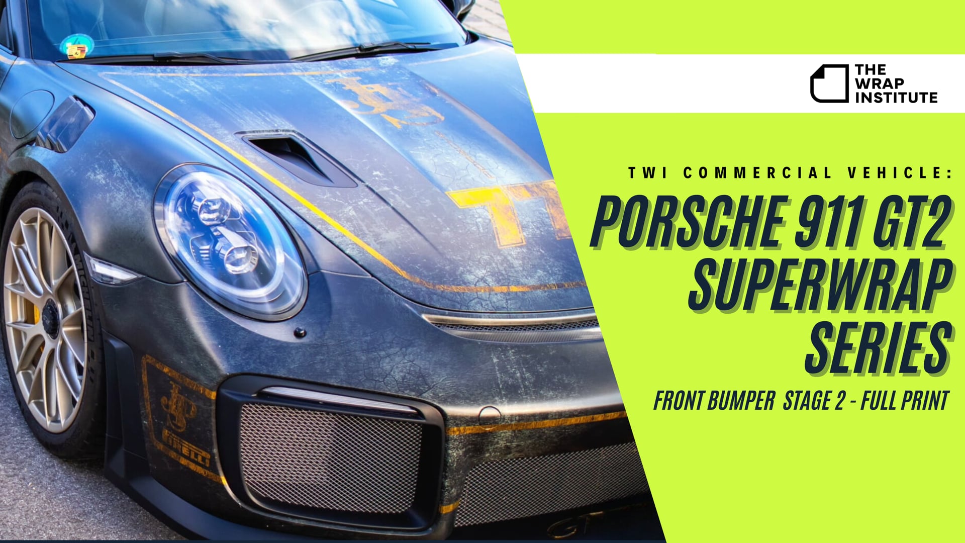 TWI Commercial Vehicle: Porsche 911 GT2 Superwrap Series - Front Bumper Stage 2 - Full Print ...
