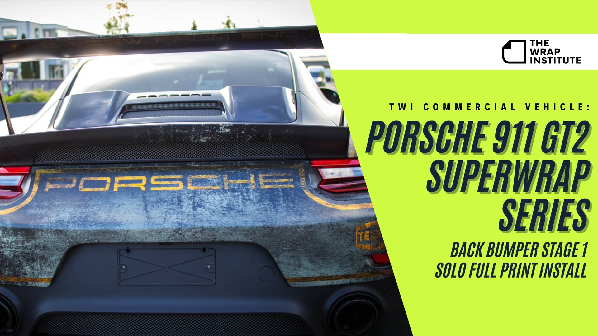 TWI Commercial Vehicle: Porsche 911 GT2 Superwrap Series: Back Bumper ...