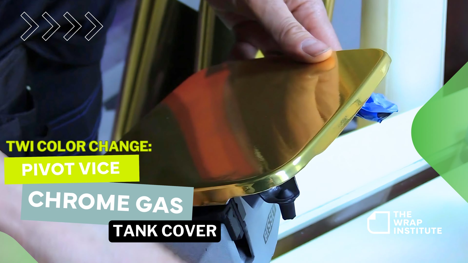 TWI Color Change: Pivot Vice Chrome Gas Tank Cover — The Wrap Institute