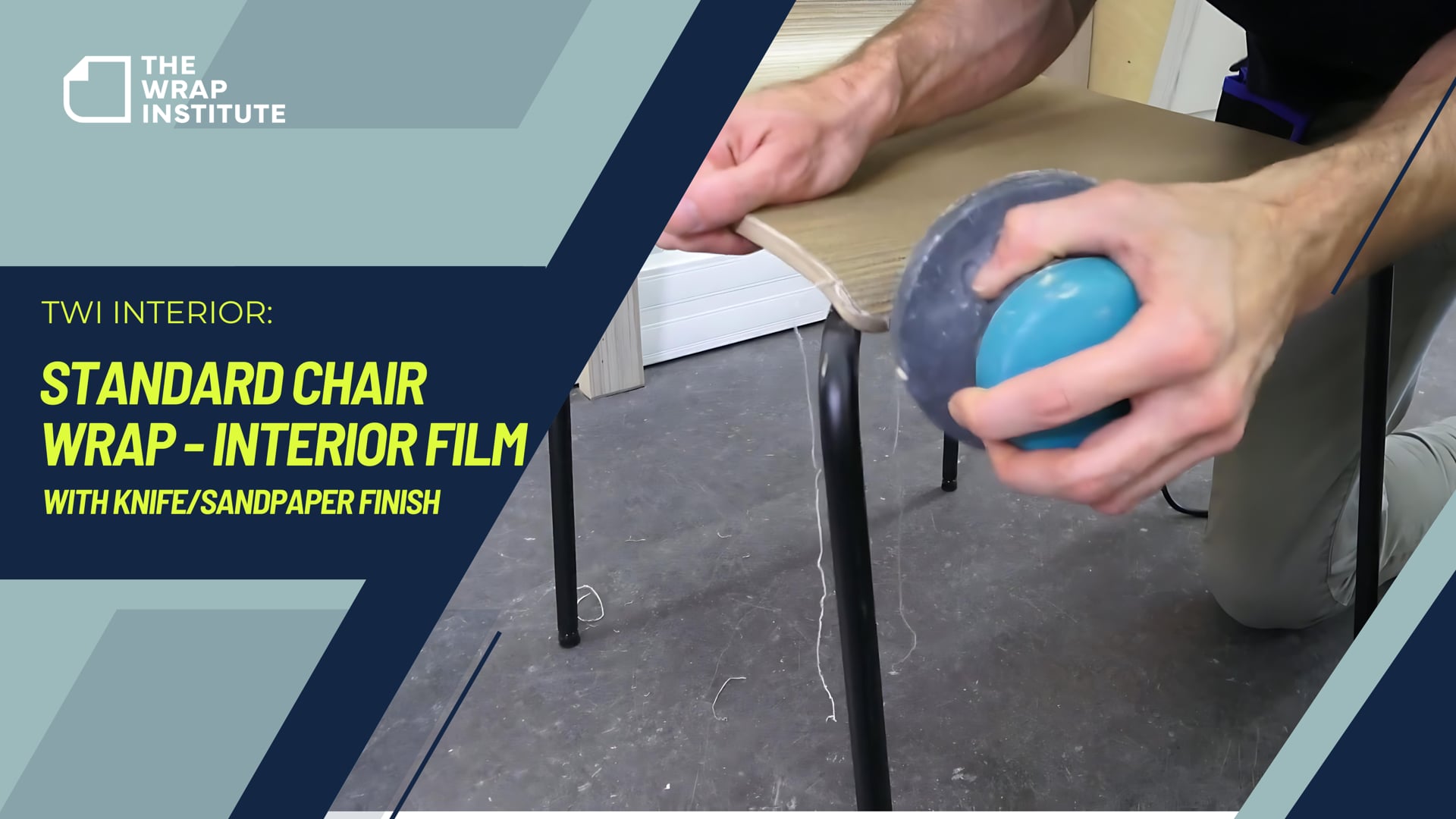 TWI Interior: Standard Chair Wrap - Interior Film with Knife/Sandpaper Finish — The Wrap Institute