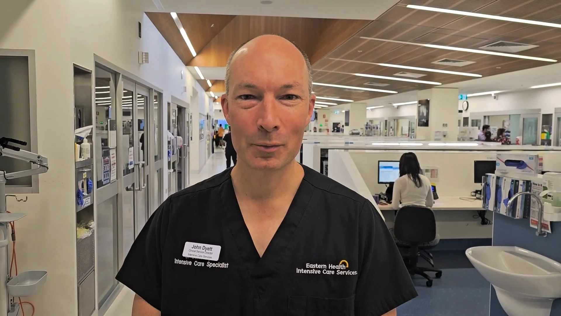 Thank you message from Dr John Dyett in the Intensive Care Unit on Vimeo
