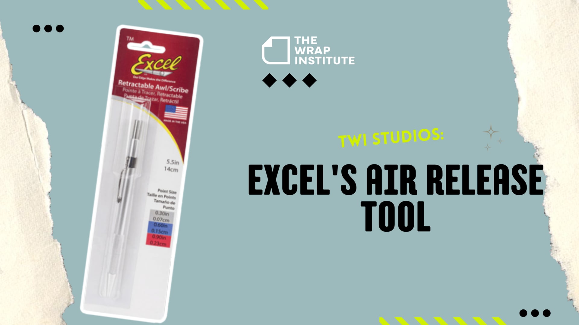 Official Product Video: Excel's Air Release Tool — The Wrap Institute