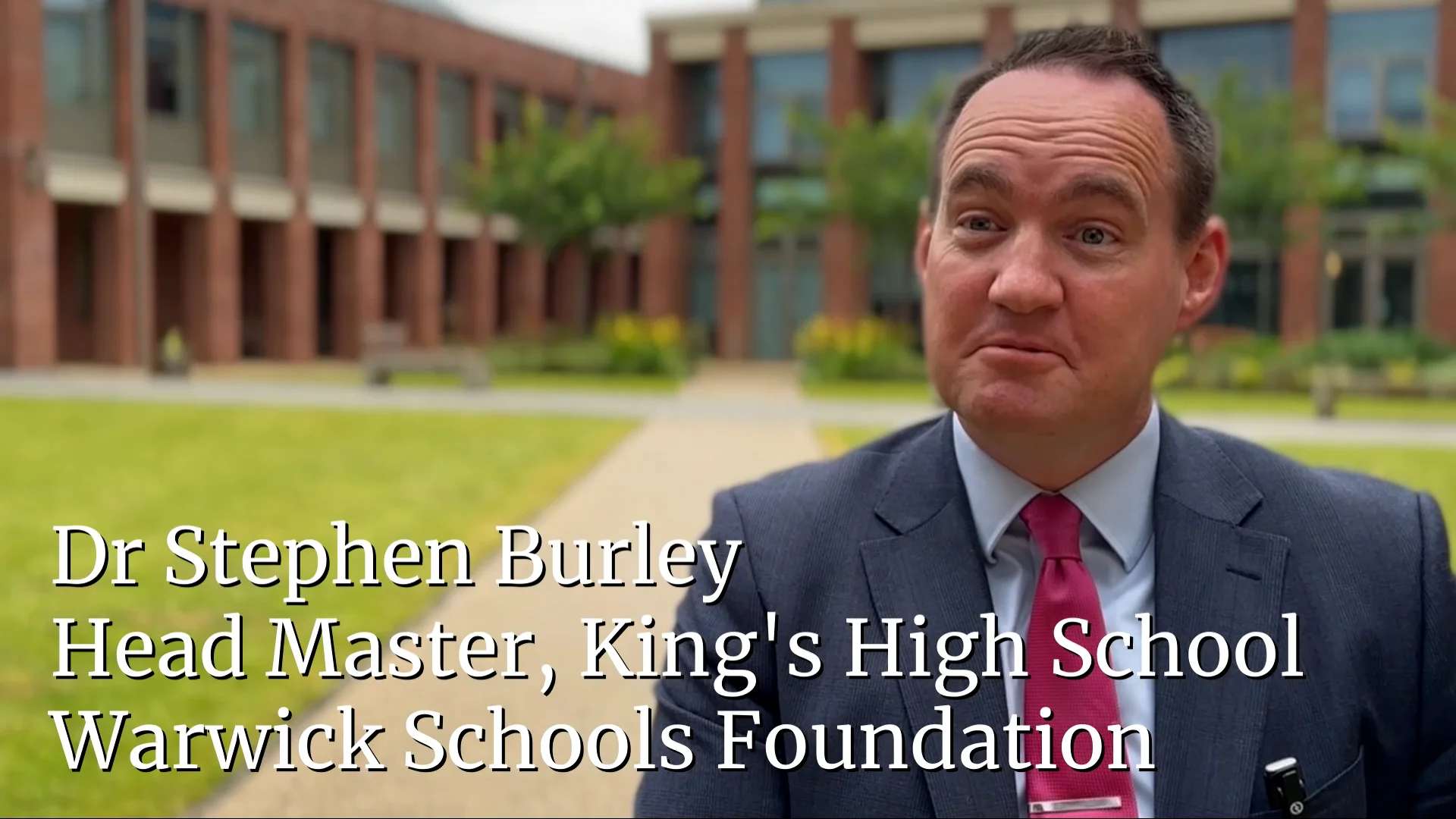 Dr Stephen Burley, King's High School on Vimeo