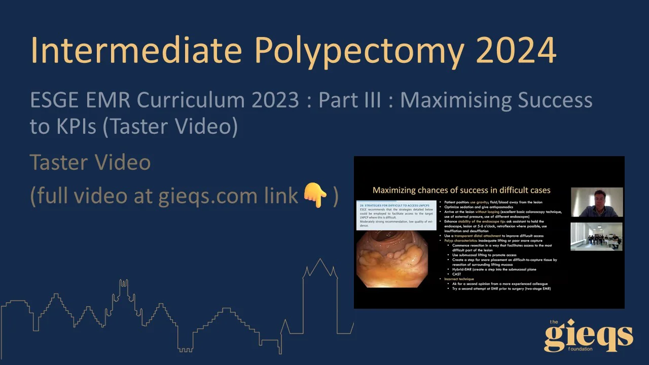 ESGE EMR Curriculum 2023 : Part III : Maximising Success to KPIs ...