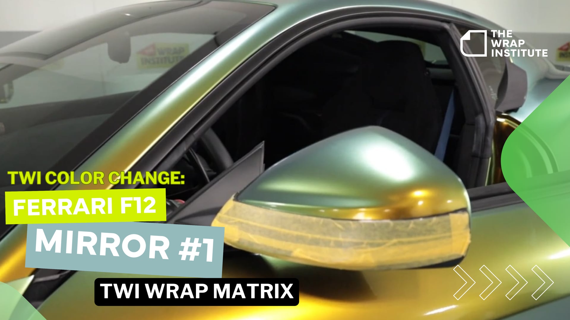 TWI Color Change: Ferrari F12 Mirror #1 - TWI Wrap Matrix — The Wrap ...