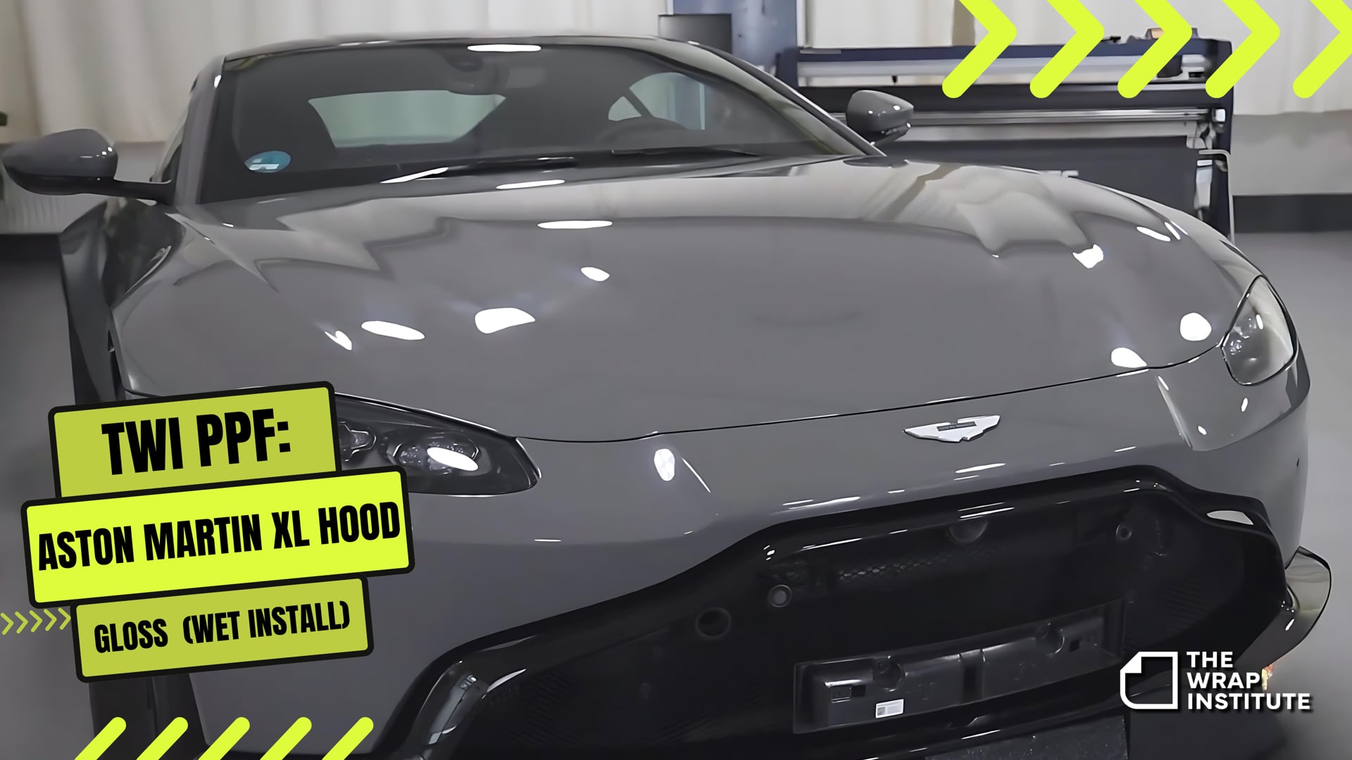 TWI PPF: Aston Martin XL Hood - Gloss (Wet Install) — The Wrap Institute