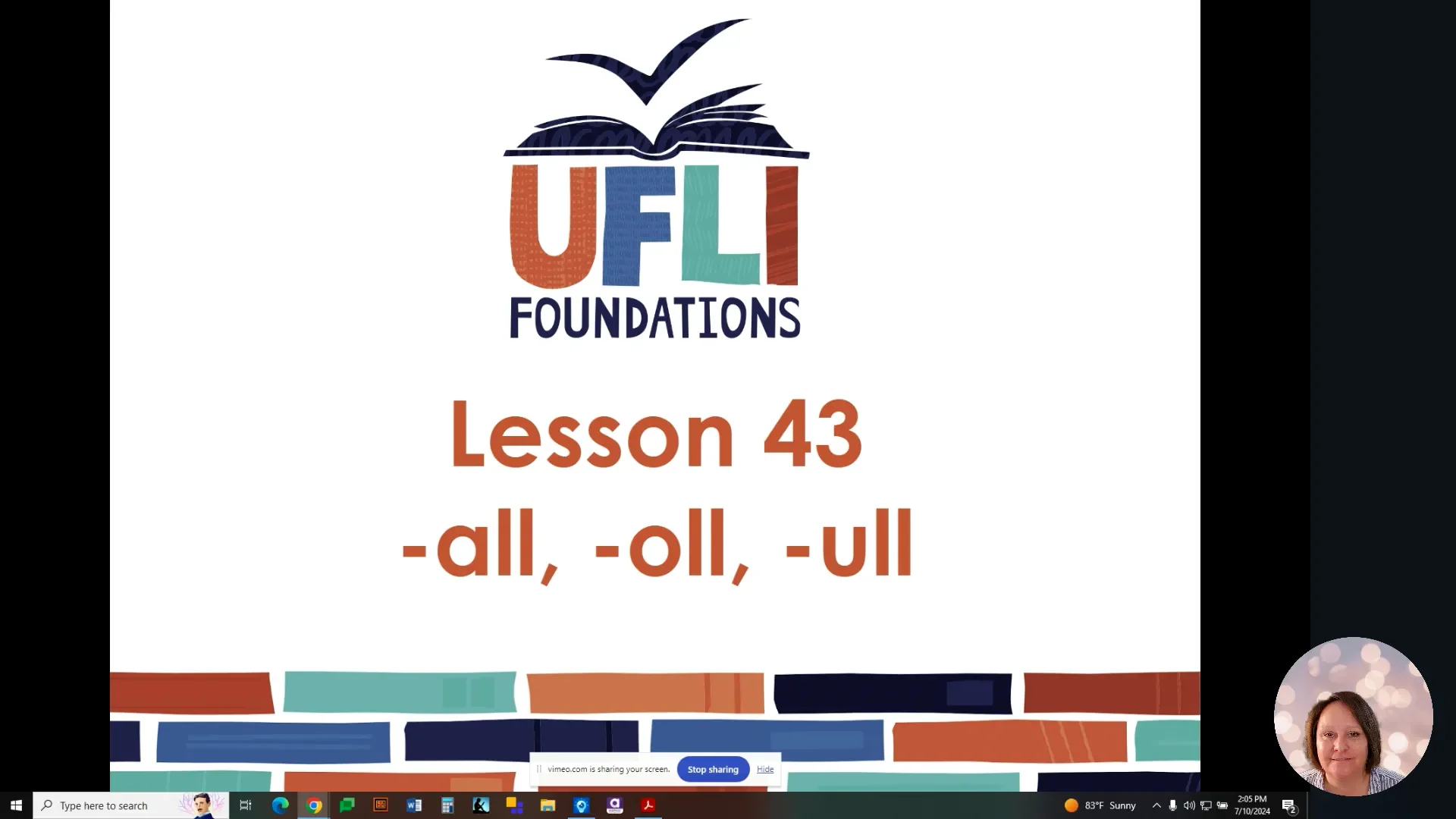 UFLI Lesson 43 Day 1 -all, -oll, -ull