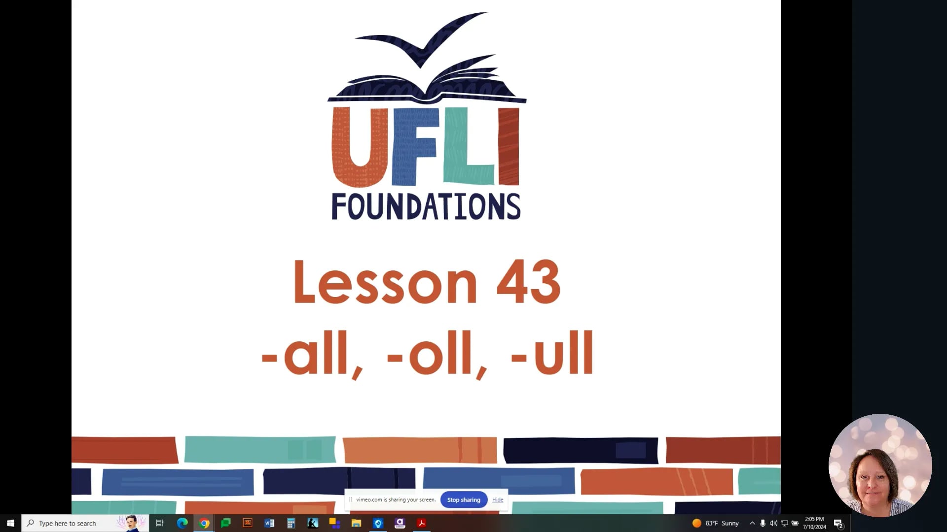 UFLI Lesson 43 Day 1 -all, -oll, -ull