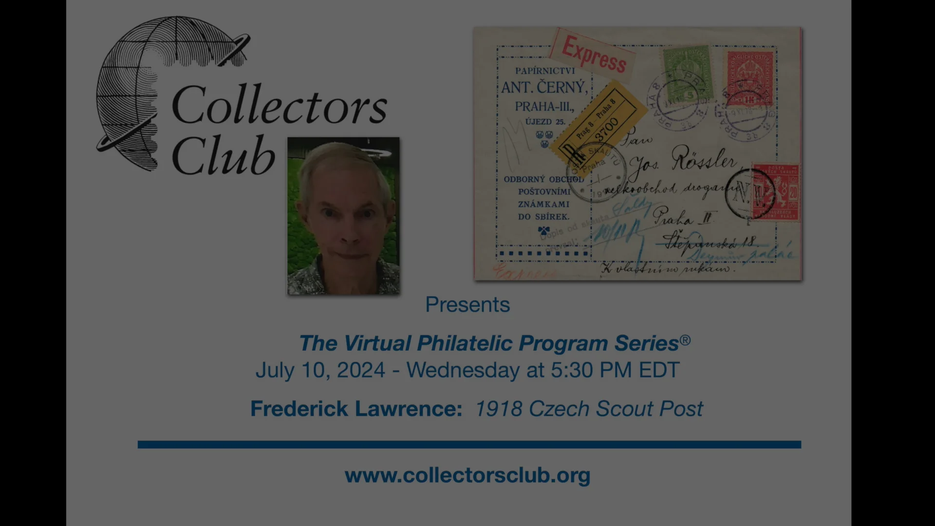 Frederick Lawrence - 1918 Czech Scout Post
