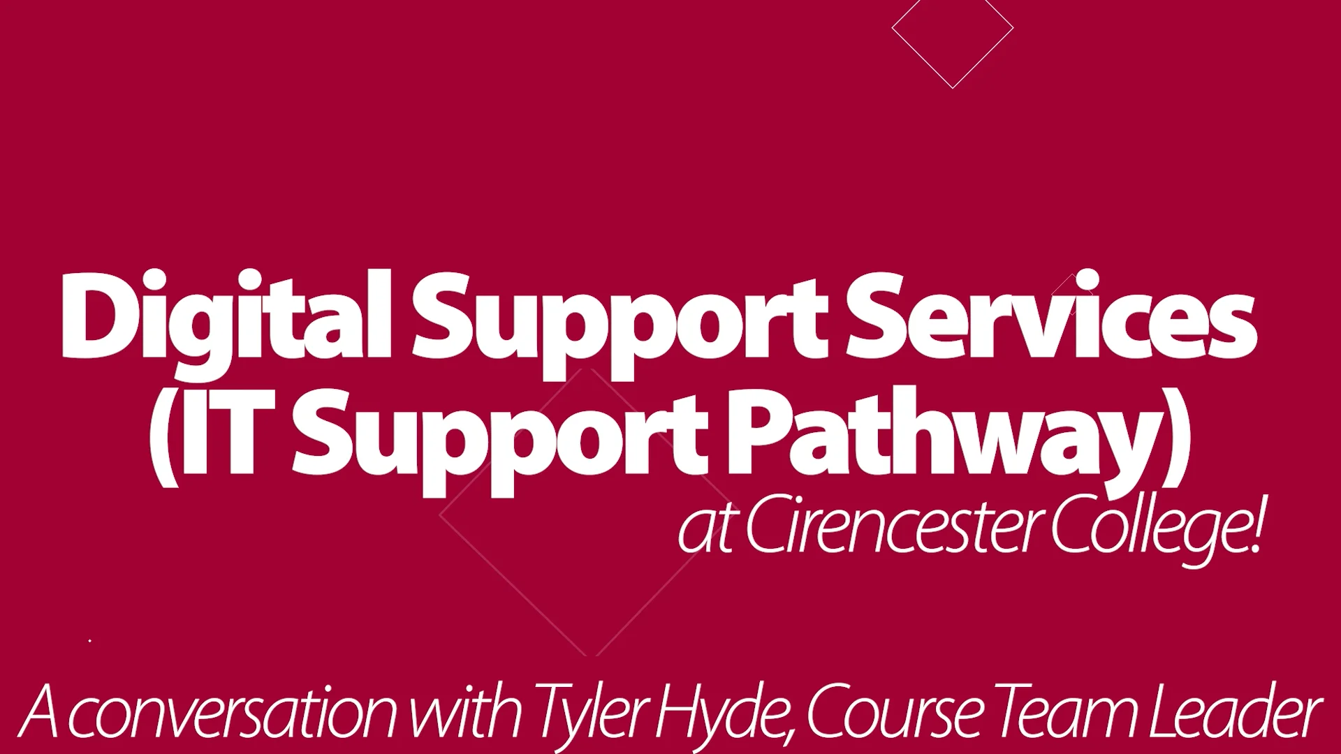 Studying Digital Support Services (IT Support) at Cirencester College