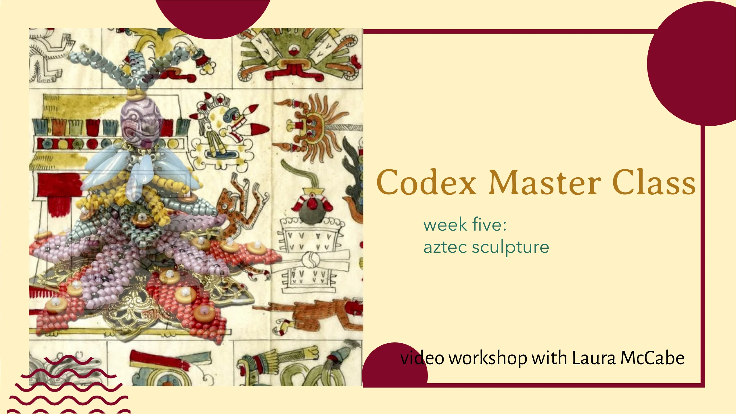 Watch Codex Master Class Week 5: Aztec Sculpture Online | Vimeo On Demand on Vimeo