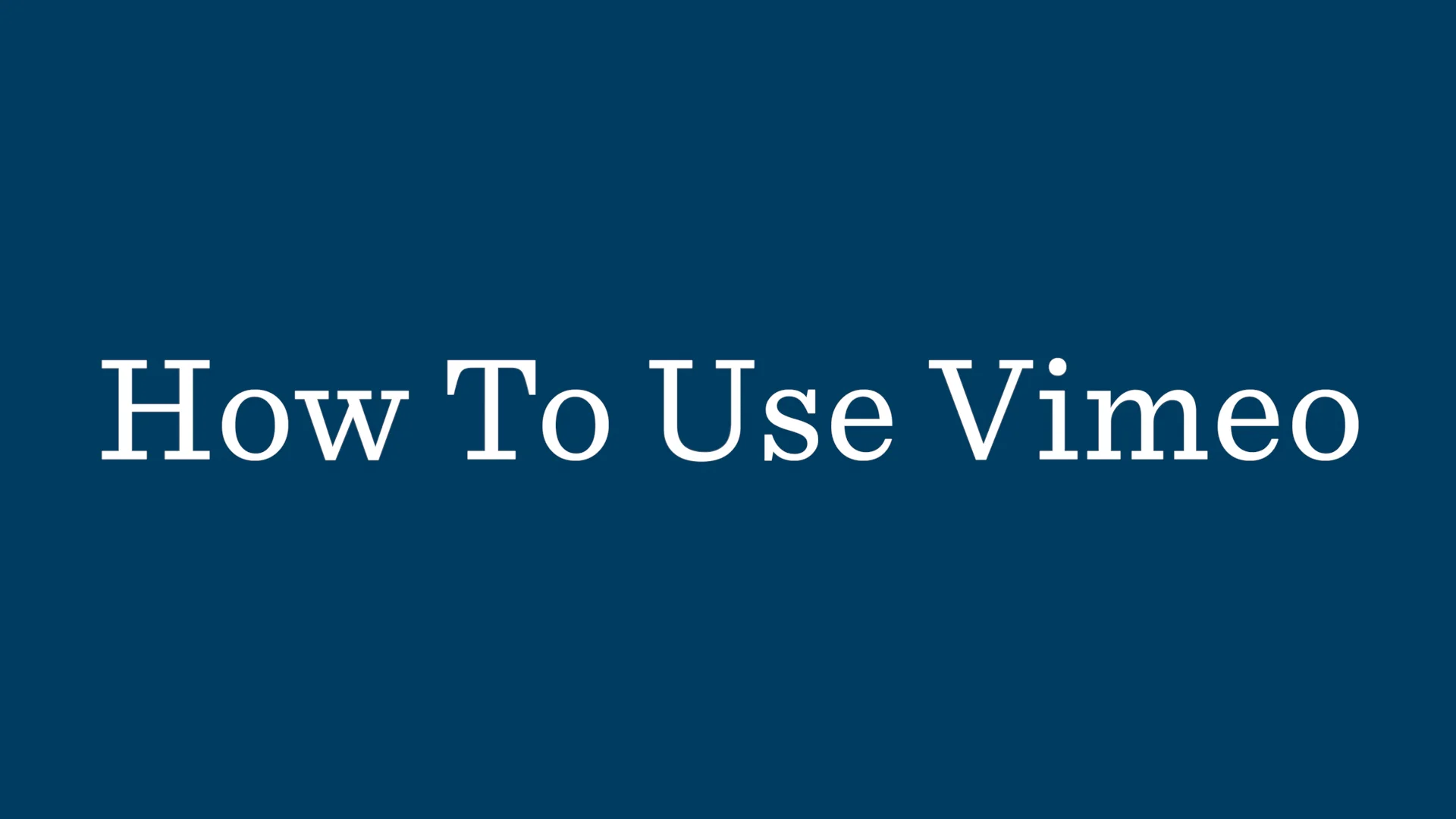 How To Use Vimeo With Fox Run CTV Manager Nick Hayes