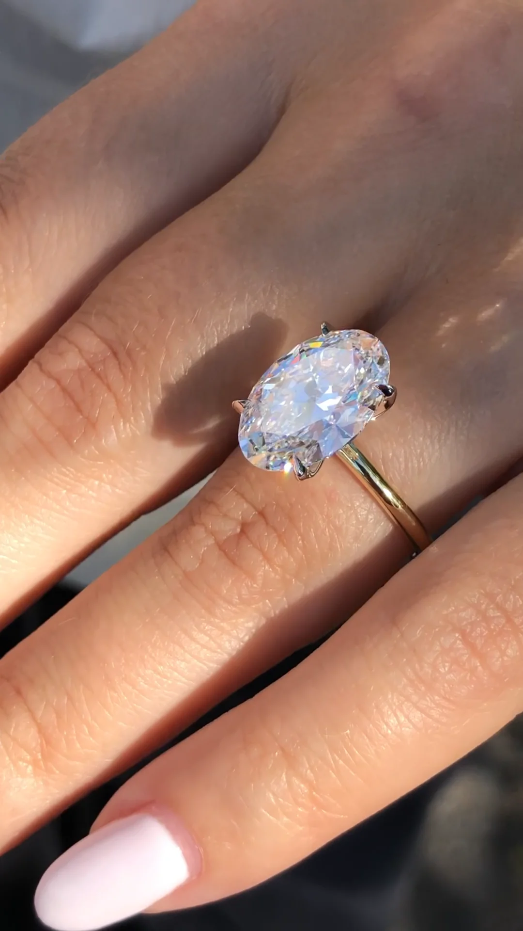 5.6 carat moissanite ring store