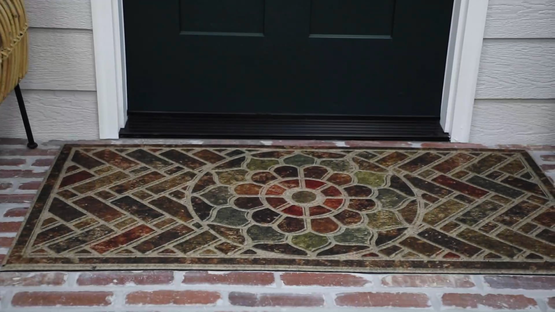 Mohawk Home All Weather Recycled Rubber Ornamental Brick Door Mat, 2' X ...