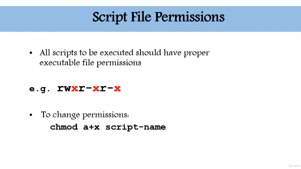 3. Script File Permissions