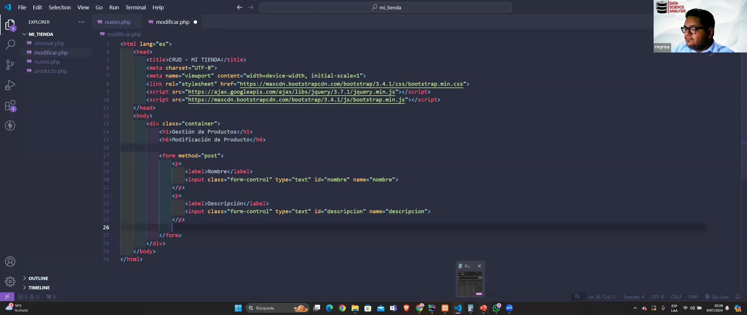PHP CLASE 8 on Vimeo
