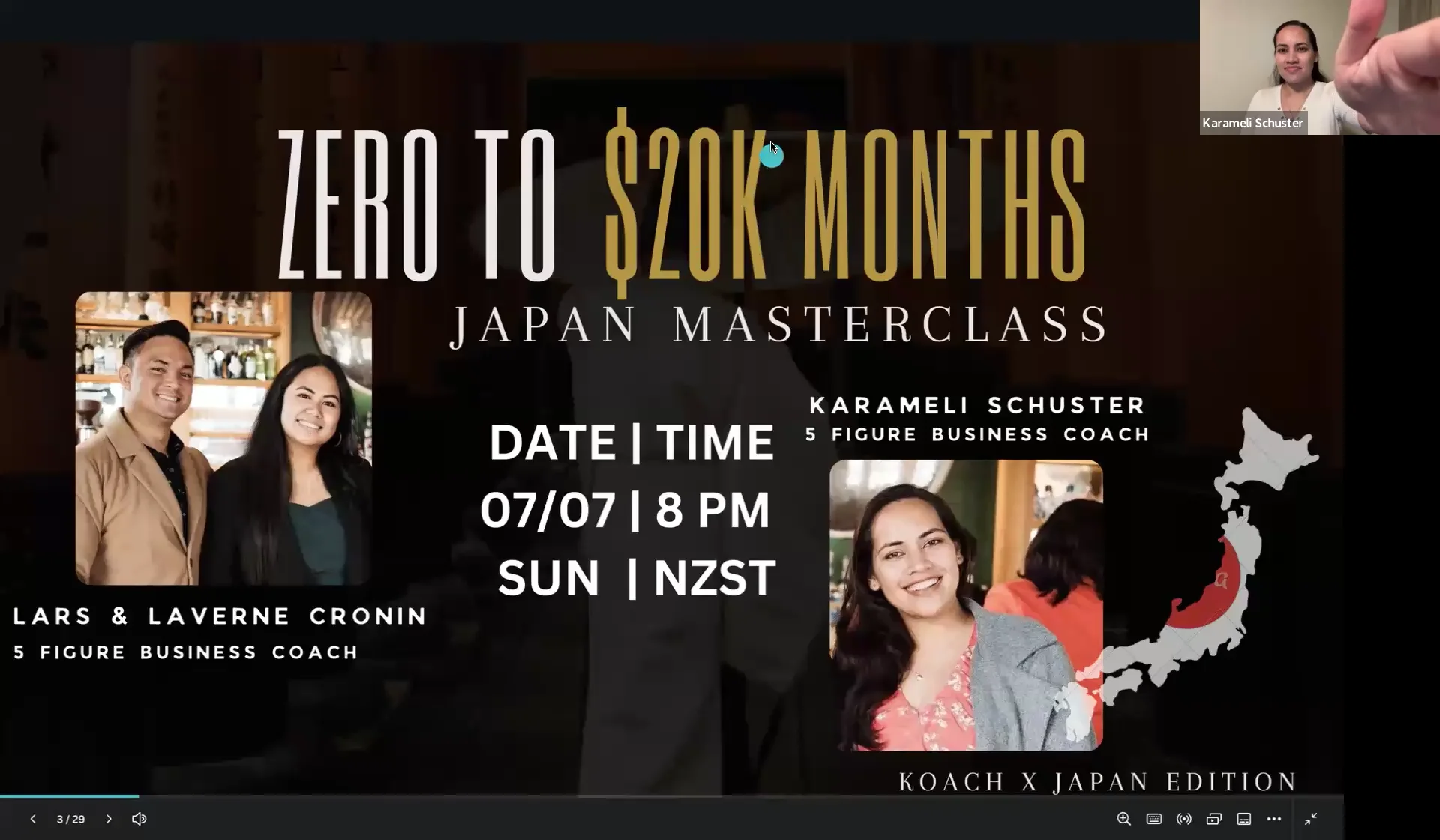 Zero to 20 Month - Japan Masterclass July 2024