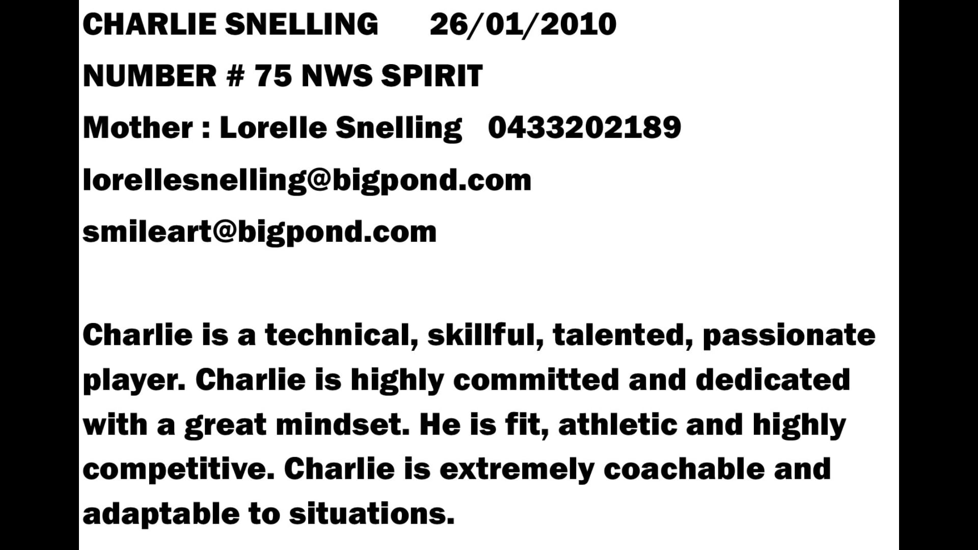 Charlie Snelling Highlight Reel