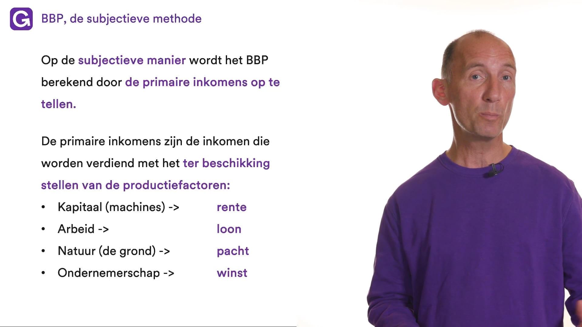 Berekenen van het bbp: de subjectieve methode oefenen | StudyGo
