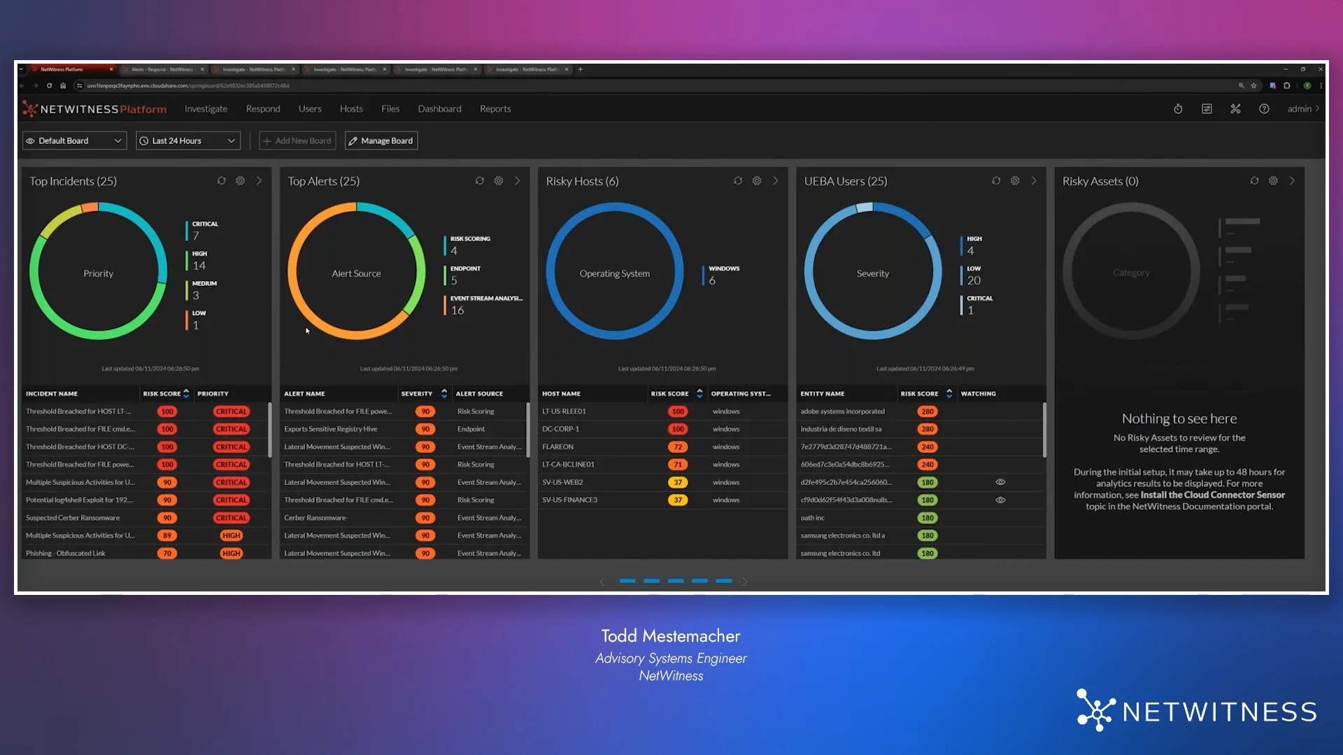NetWitness Platform Overview and Demo 12.4