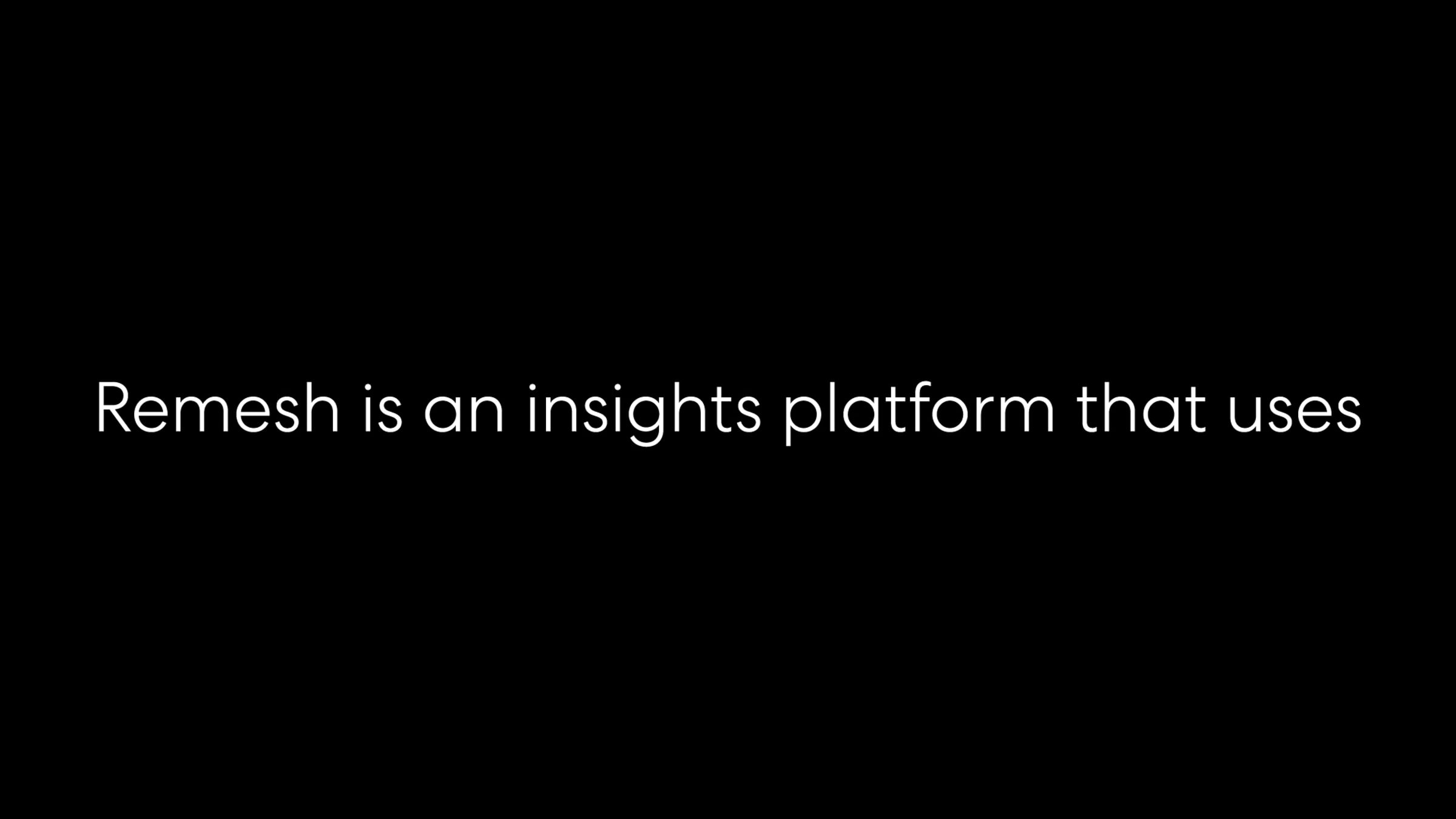 Remesh - The AI-powered Insights Platform for Market Research