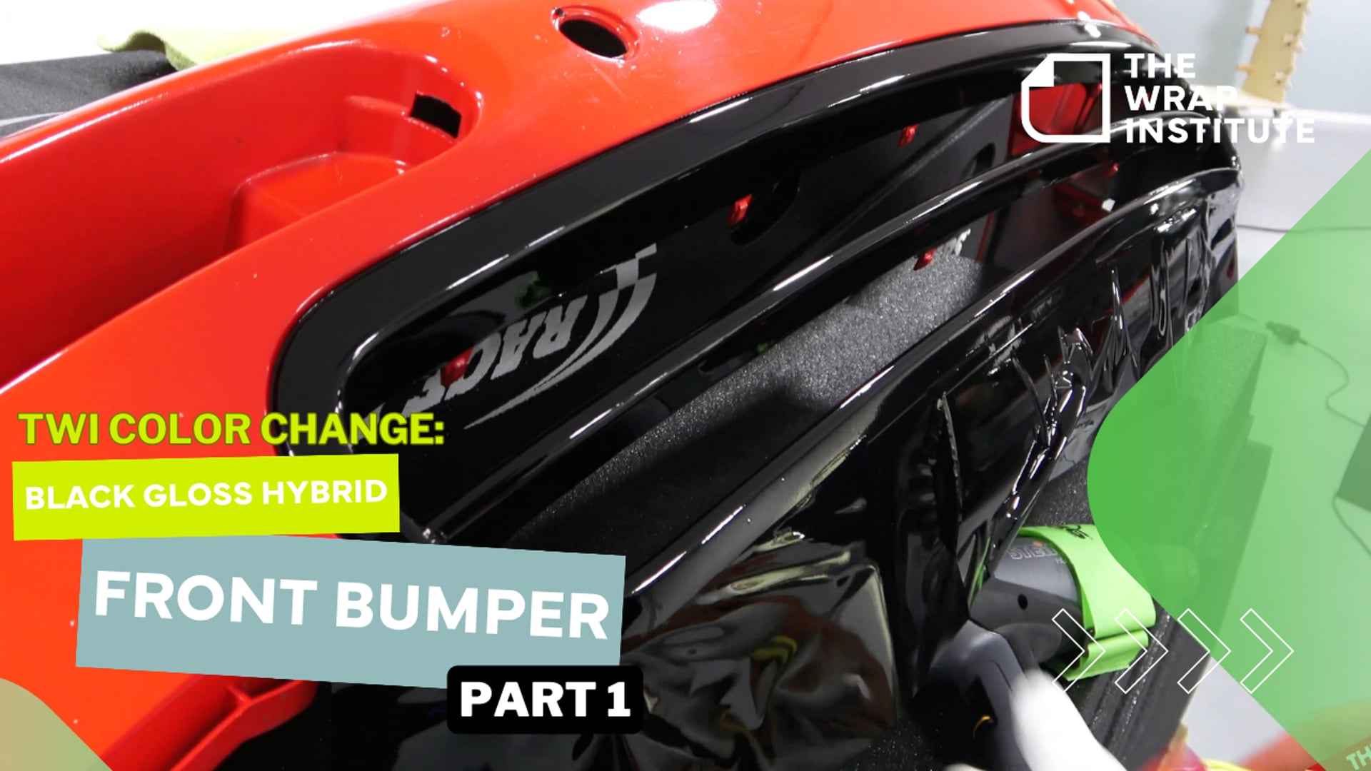 TWI Color Change: Black Gloss Hybrid - Front Bumper Part 1 — The Wrap ...