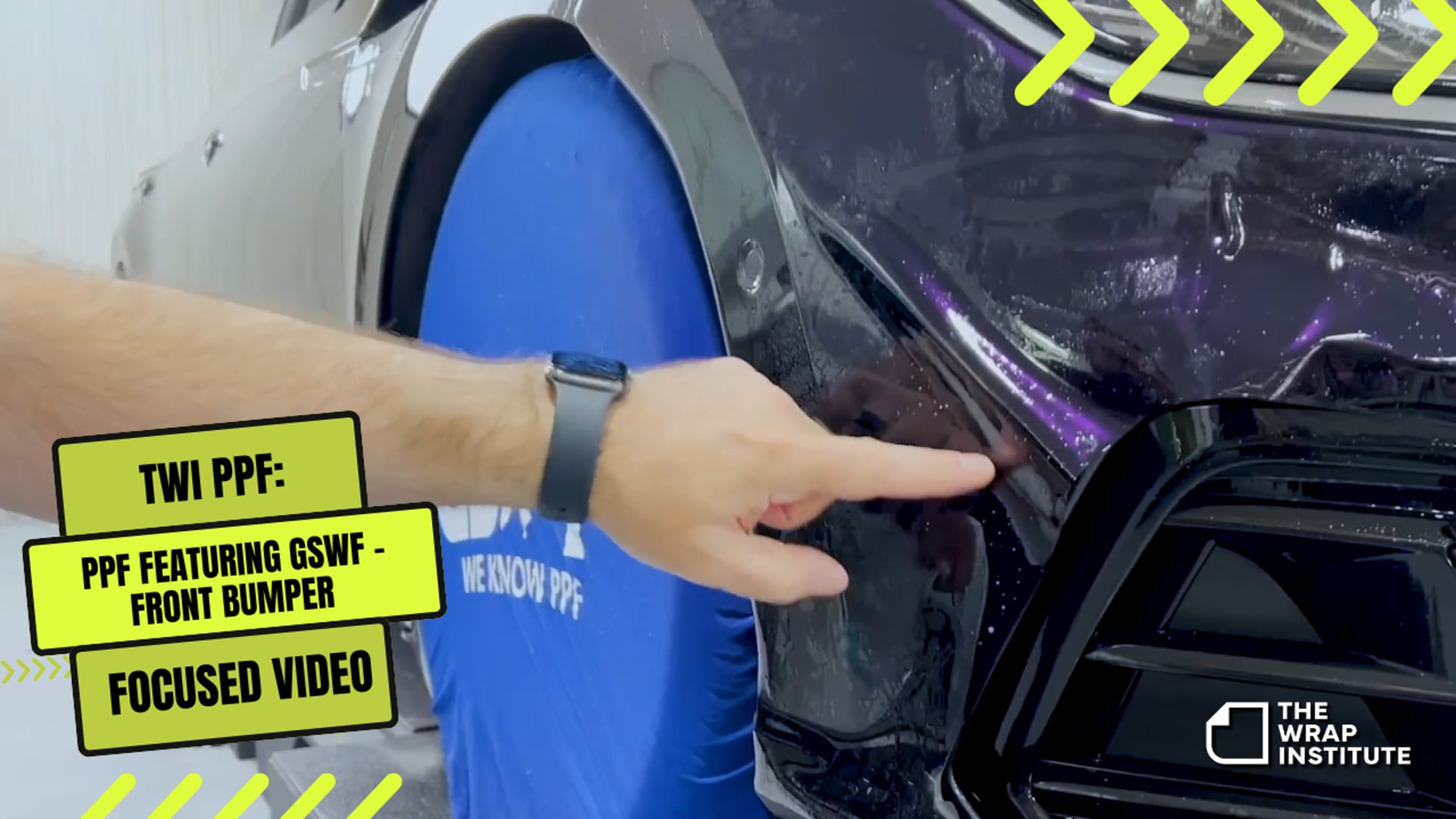 TWI PPF featuring GSWF - Front Bumper - Focused Video — The Wrap Institute