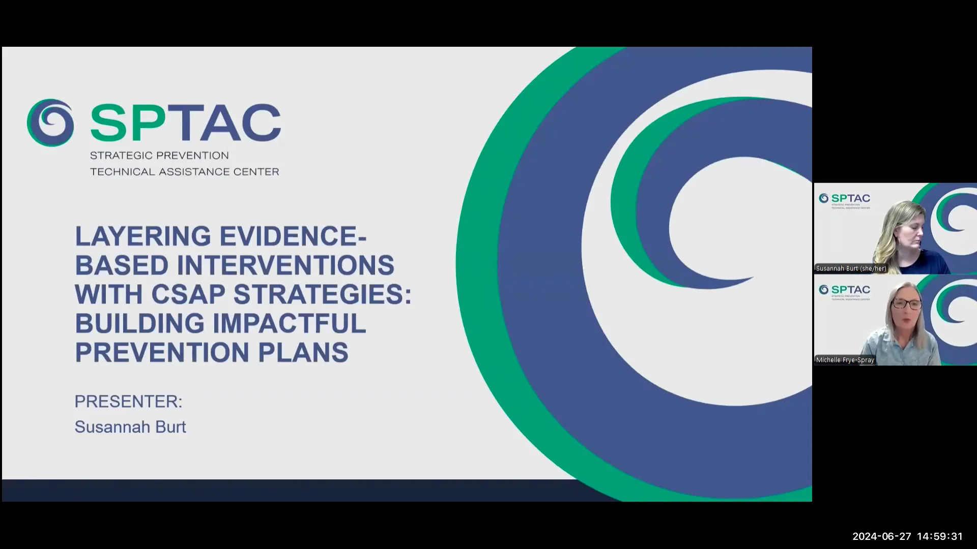 SPTAC: CSAP Six Strategies Webinar - Part 2