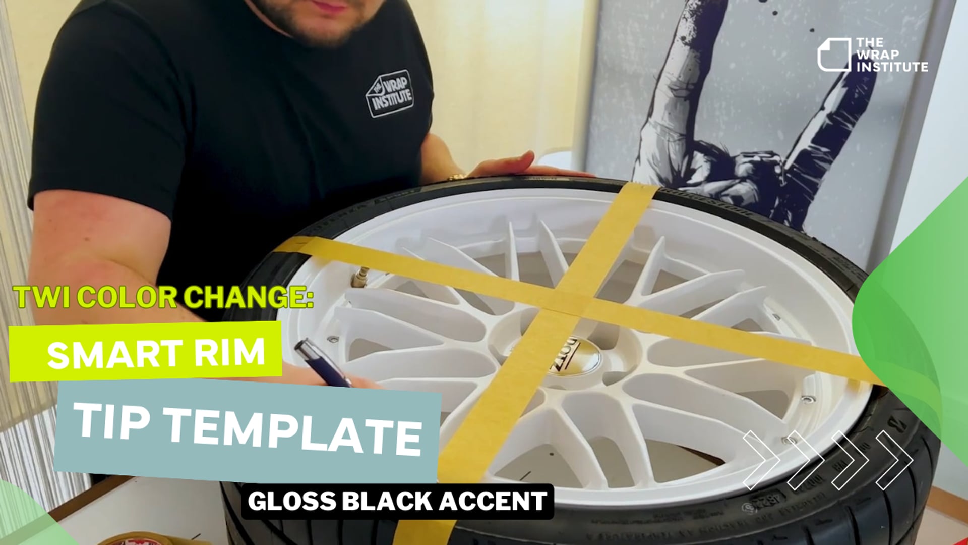 TWI Rims: Smart Rim Tip Template - Gloss Black Accent — The Wrap Institute
