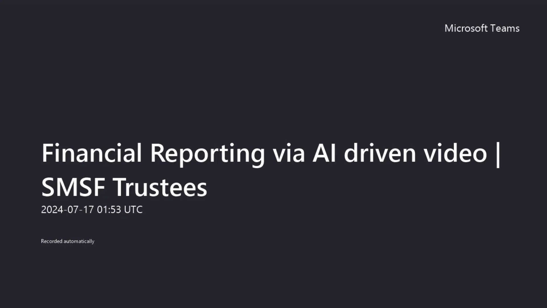 Digital Rapport SMSF Demo | 170724 on Vimeo