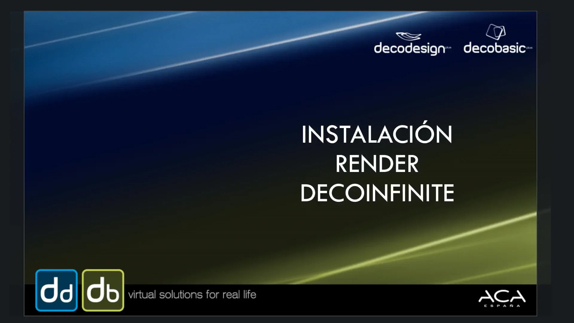 2. Video Instalación Render Deco Infinite