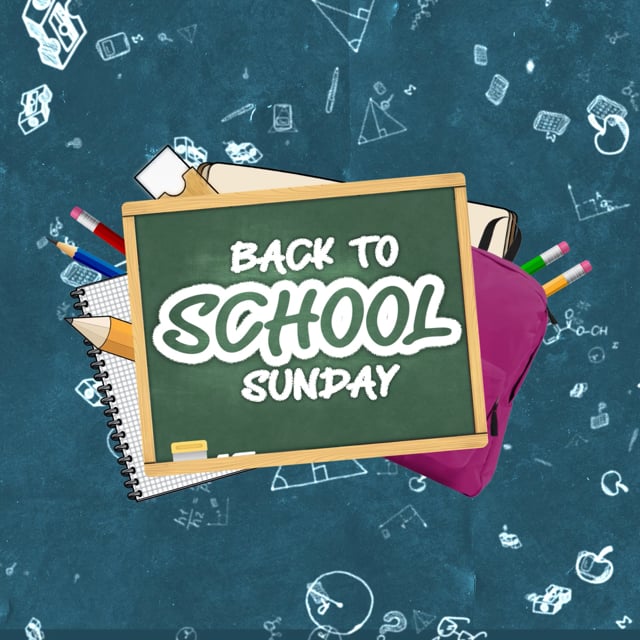 Motion Graphics: Back To School Sunday: Crazy Chalkboard - Church Visuals