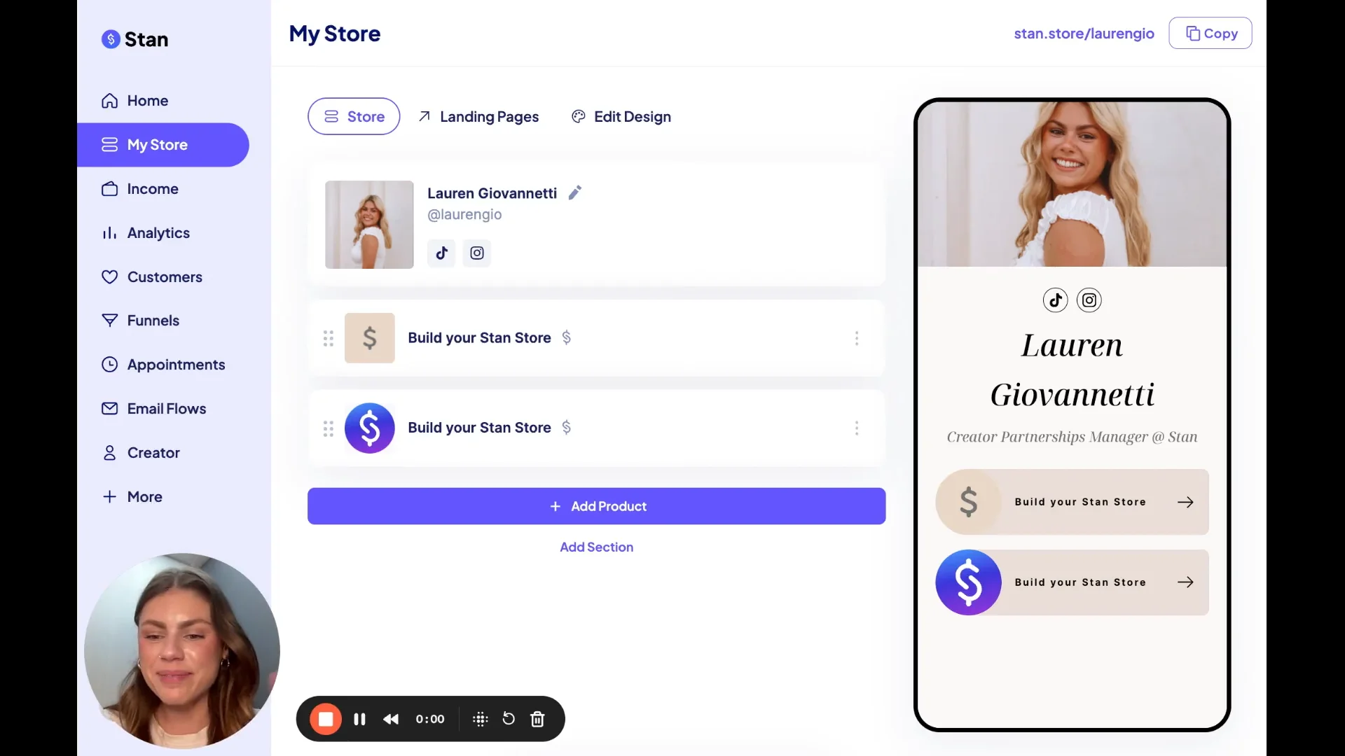 Stan Store Overview