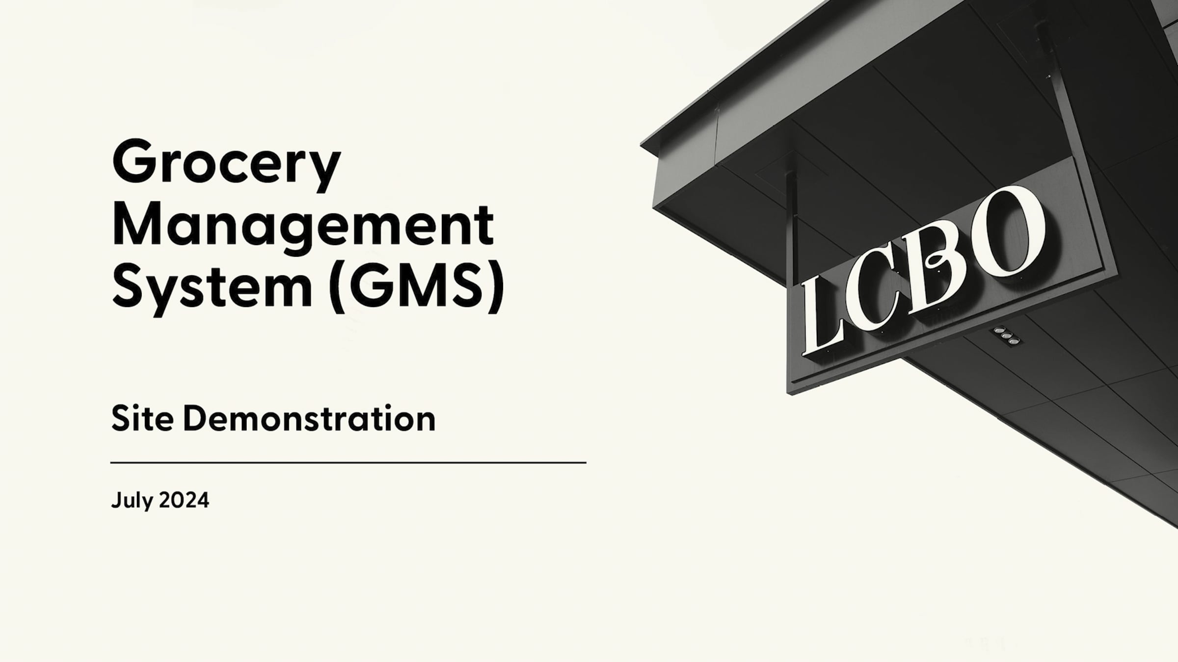 Grocery Management System Site Demonstration