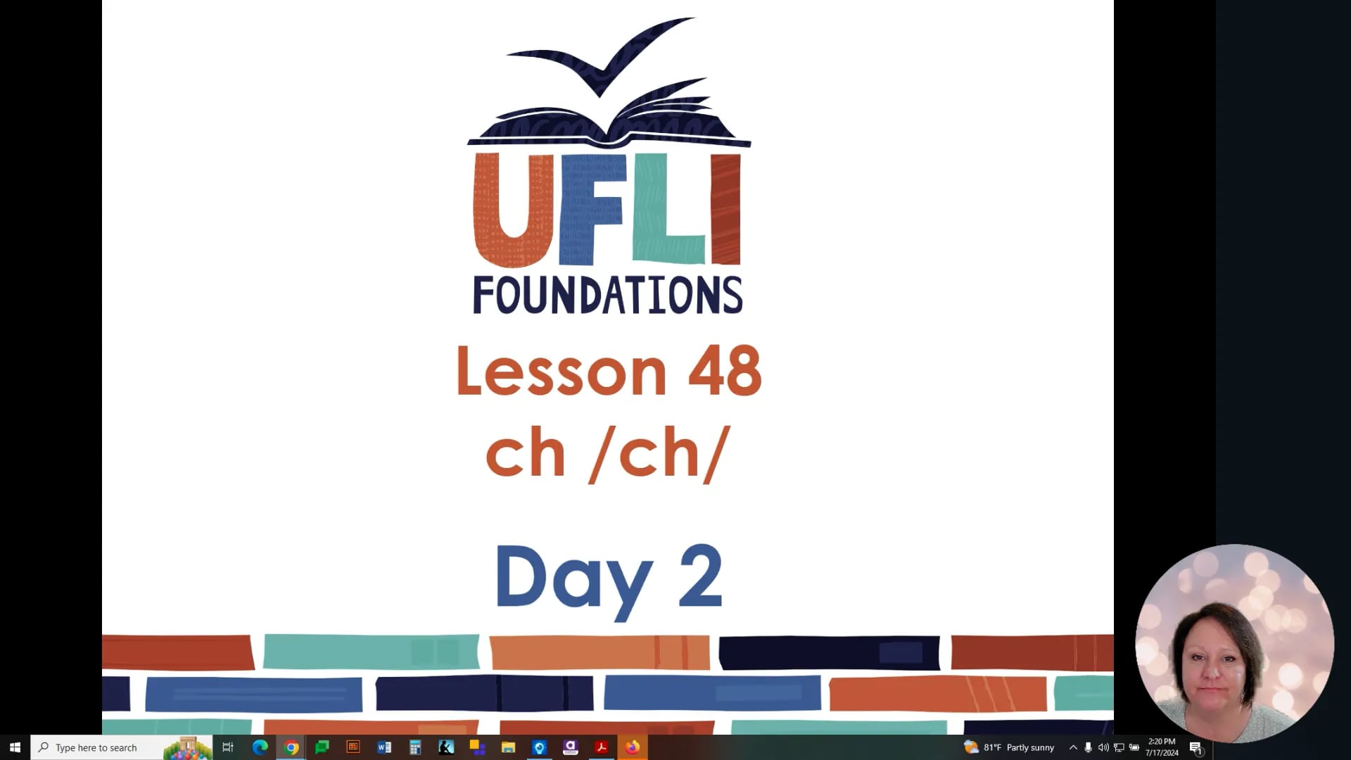 UFLI Lesson 48 Day 2 - Digraph ch